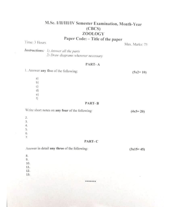 KUD Question Papers Download PDF #www.kud.ac.in